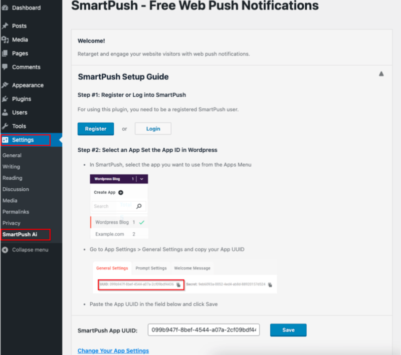 How to Set up SmartPush? - SmartPush